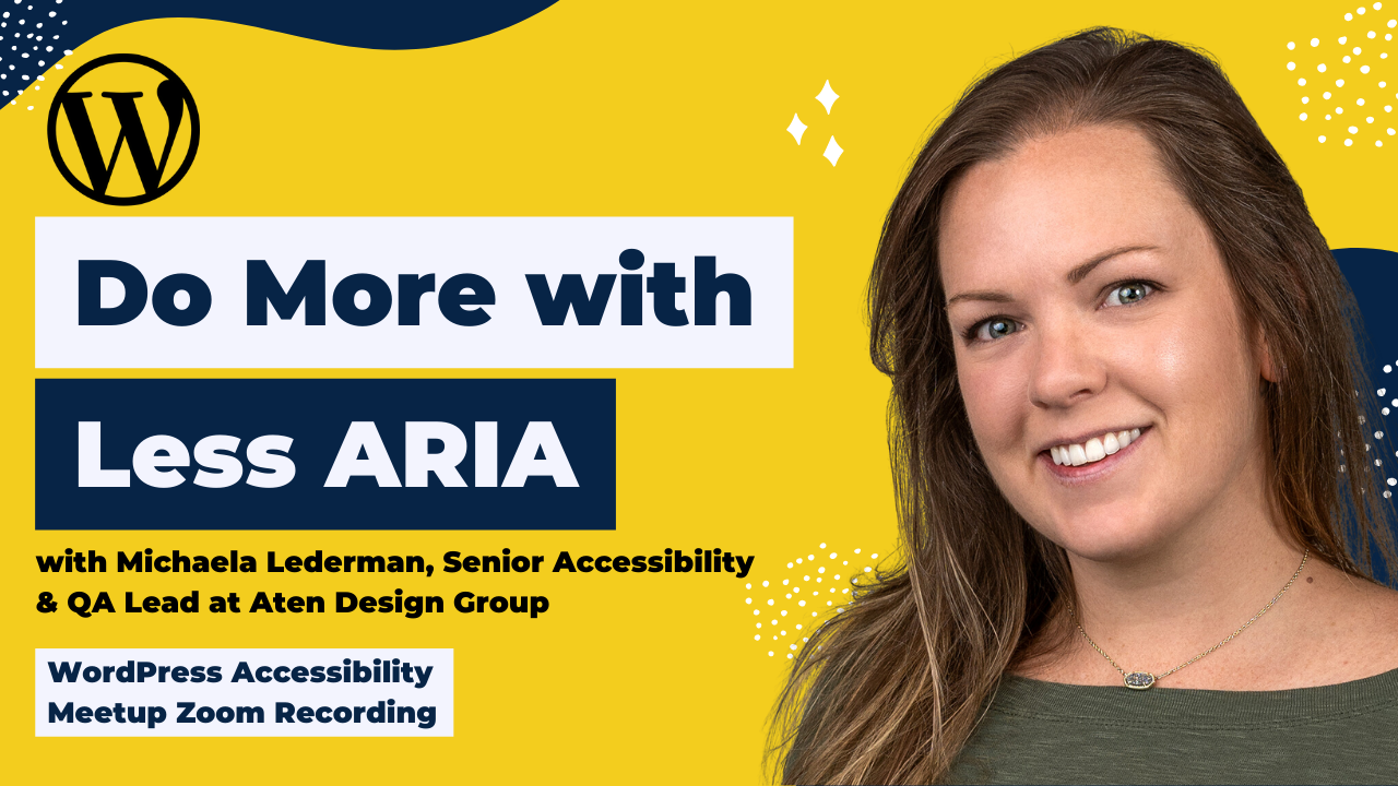 Do More with Less ARIA: Michaela Lederman - Equalize Digital
