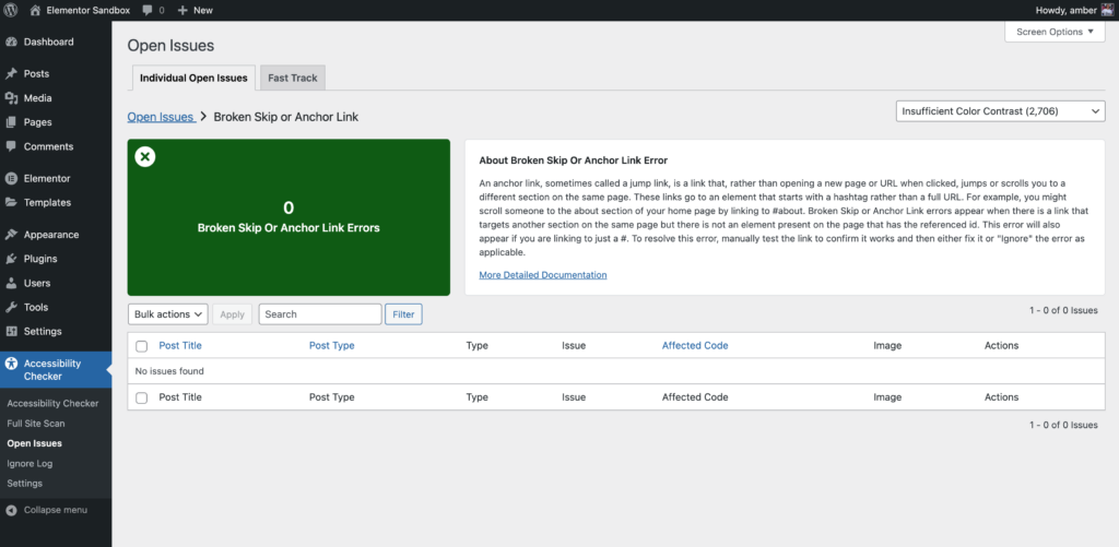 How to Fix Broken Skip Links in Elementor - Equalize Digital