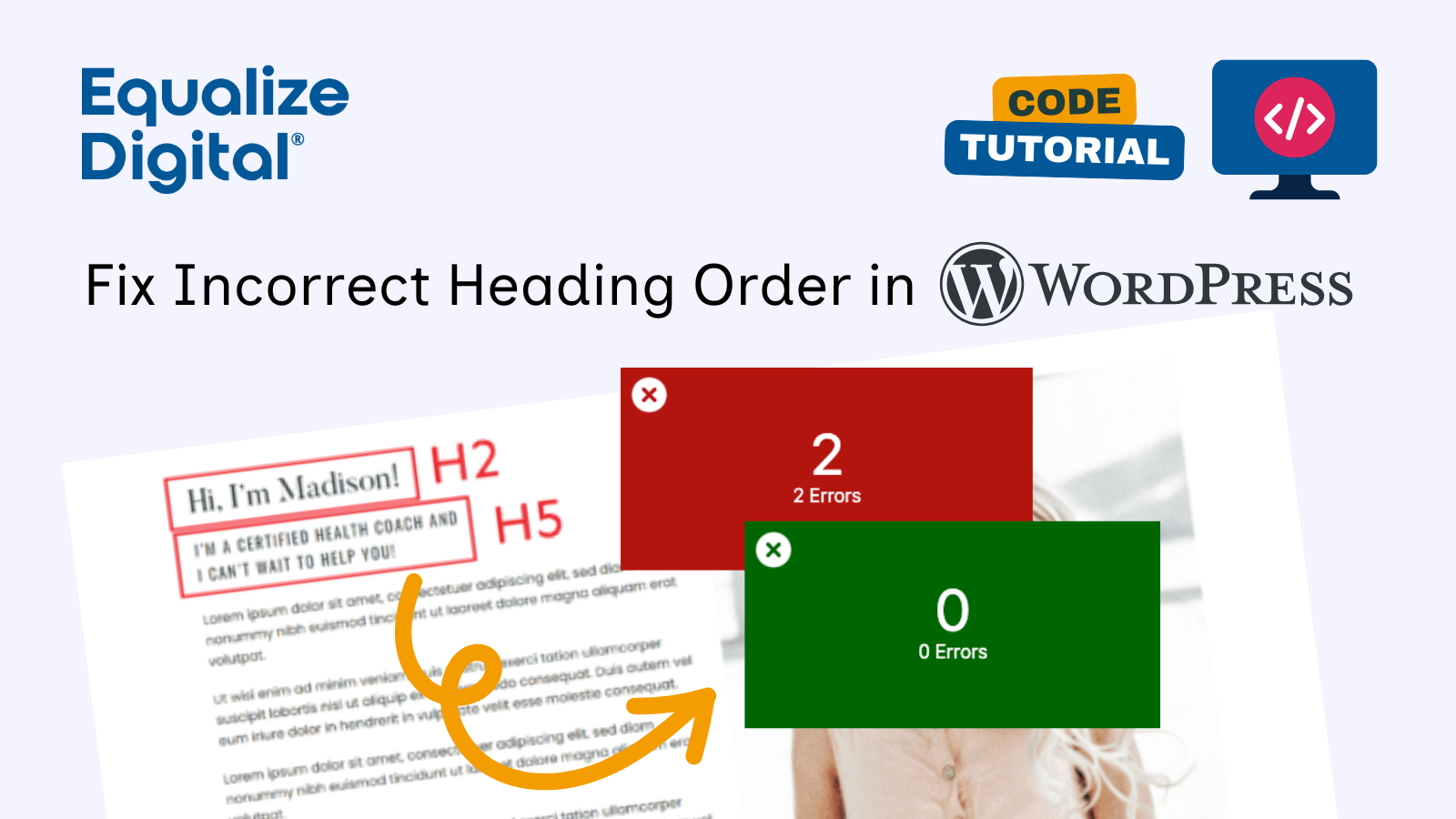 How to Fix Incorrect Heading Order in WordPress - Equalize Digital