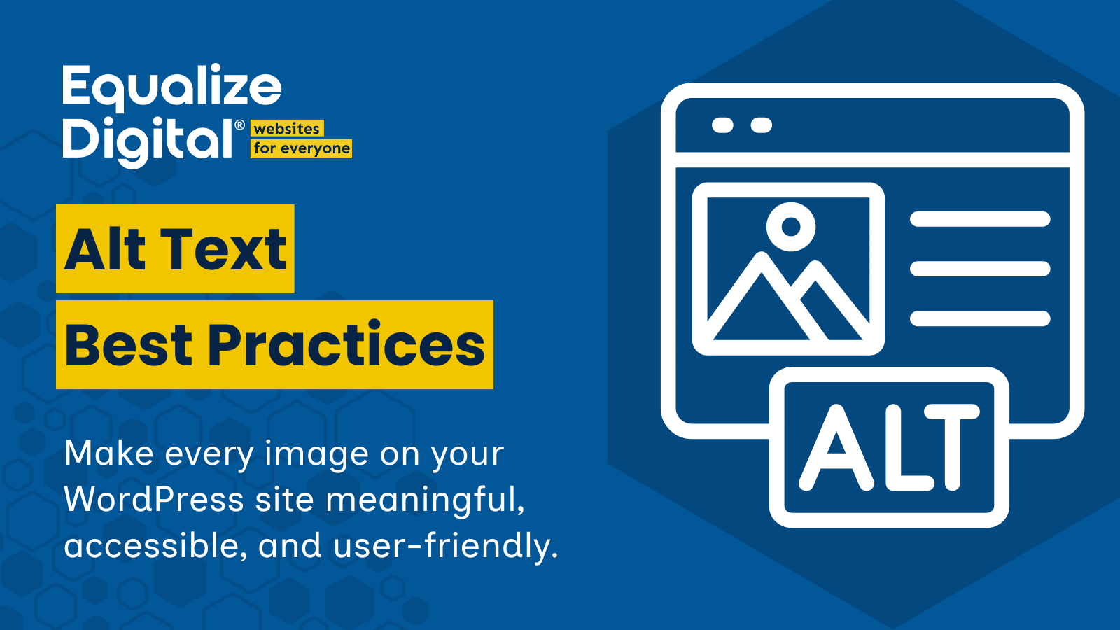 WordPress Alt Text Best Practices - Equalize Digital